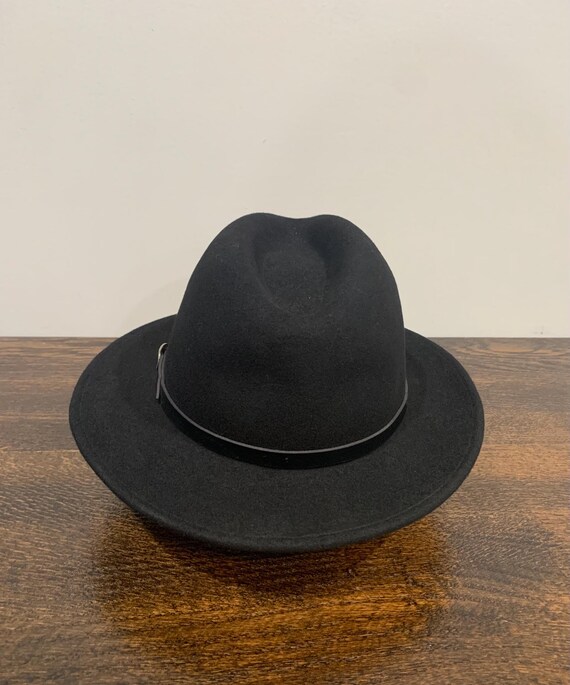 Early 2000s Stefeno Black Wool Felt Hat - Gem