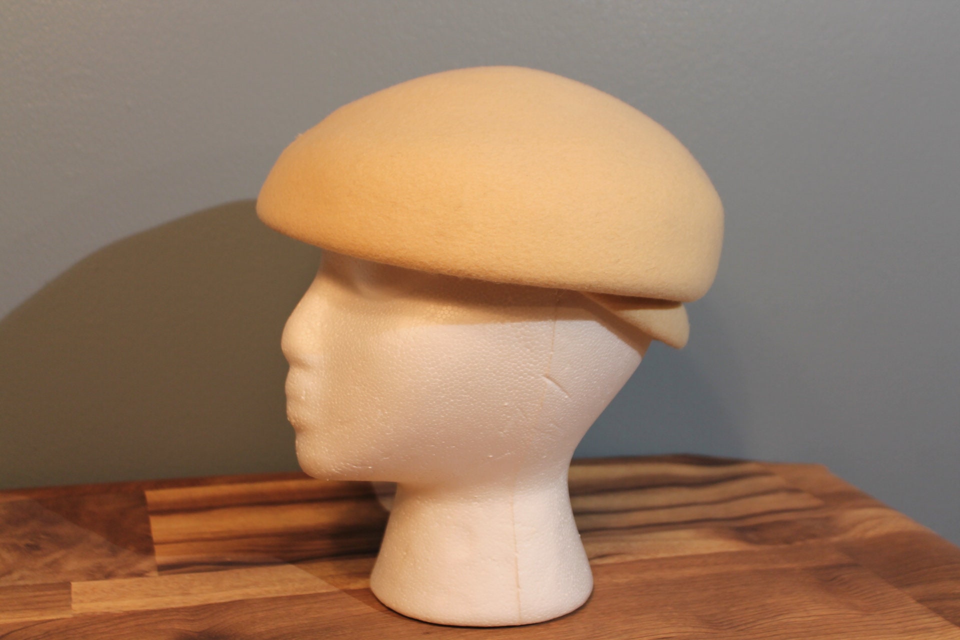 Vintage 1950's Merino Wool Off-White Drivers Cap Hat Made | Etsy