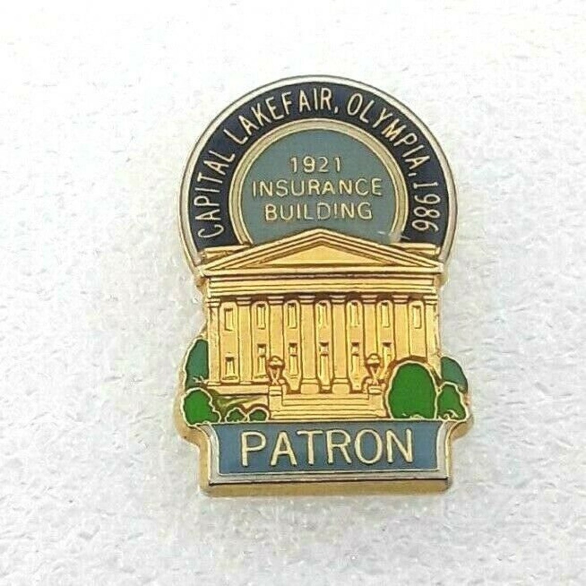 Vintage 1986 Capital Lakefair Olympia Patron Insurance Building 1921 ...
