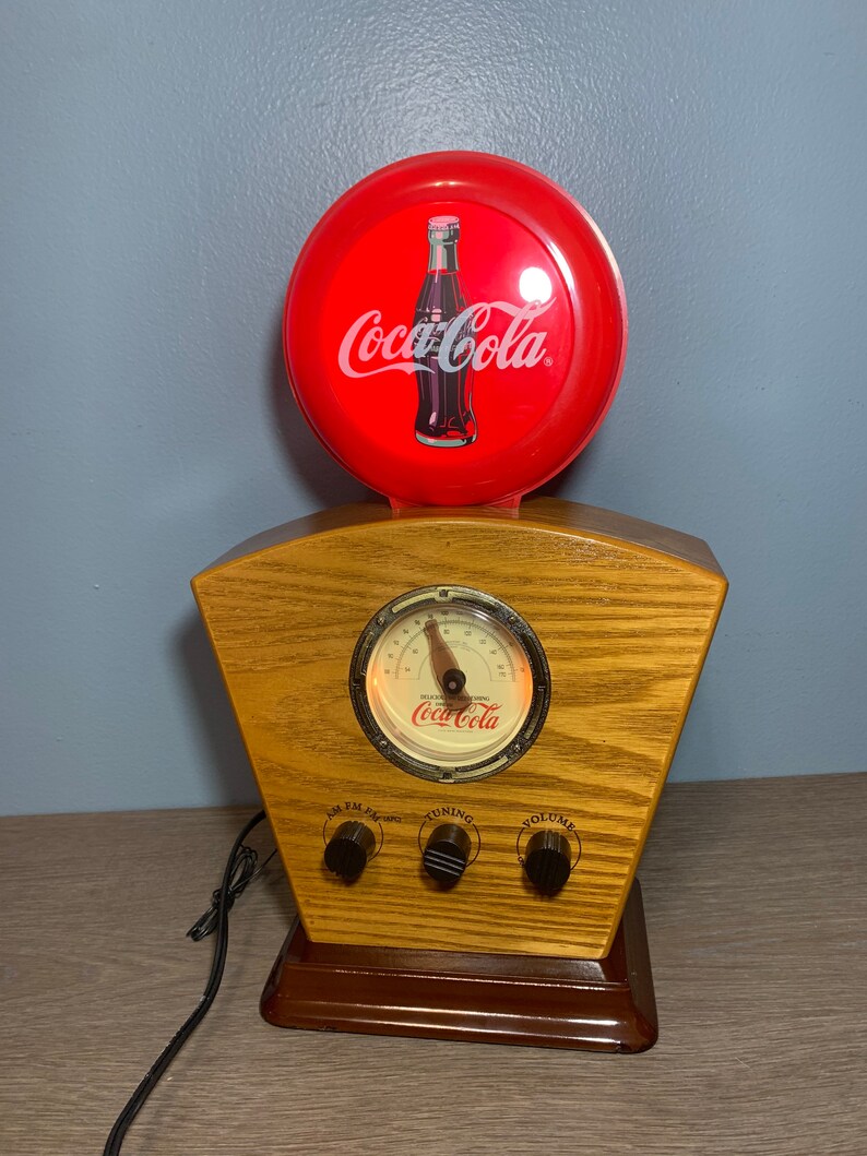 Vintage 1990s Coca-cola Antique Style AM/FM Radio Featuring - Etsy