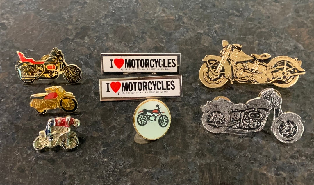 Vintage 1970s-1980s Assorted Motorcycle Pins Each Sold Seperatly - Etsy