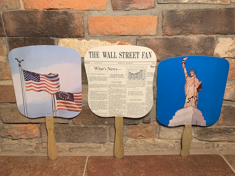 Vintage 1960s-1980s Set of 8 Cardboard Advertisement Hand Fans - Etsy