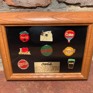 Vintage 1990s Limited Edition Coca-cola Framed Pin Set 707 of 1,000 - Etsy