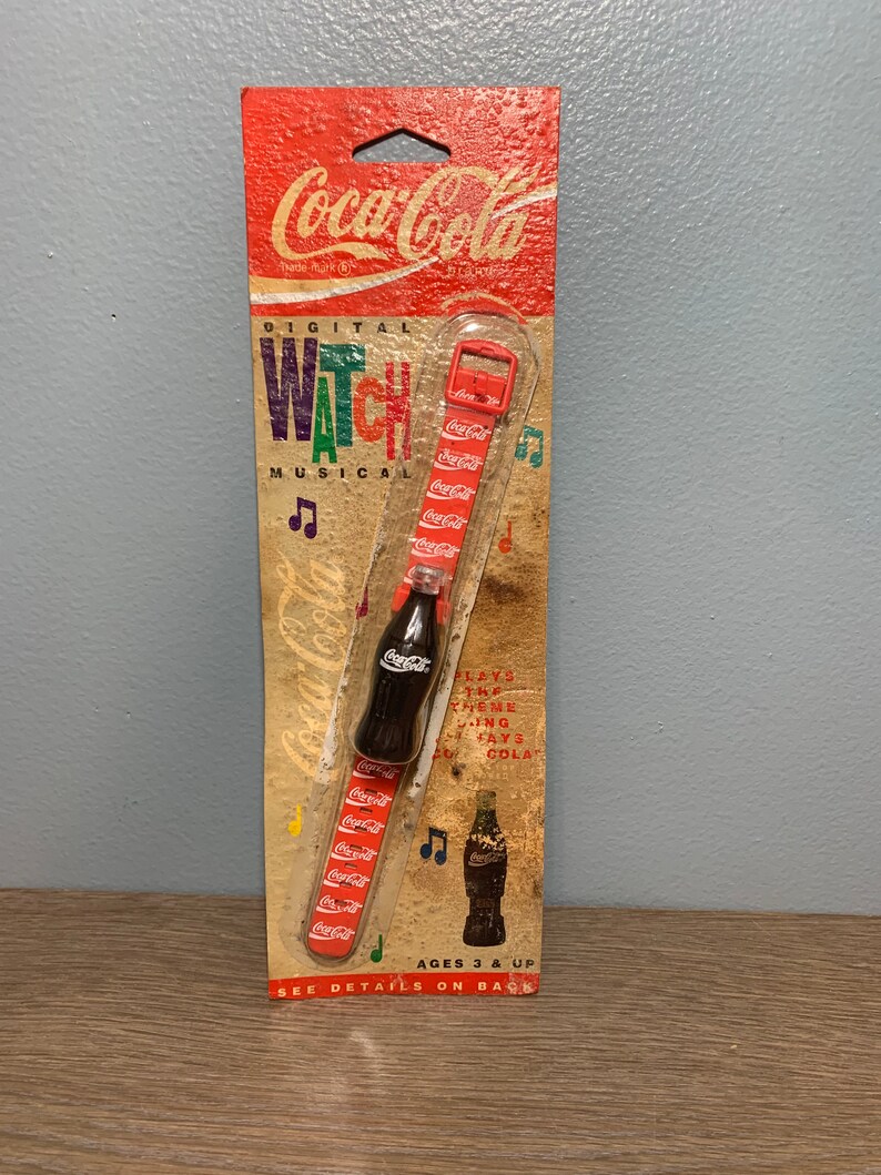 Vintage 1990s Collectible Coca-cola Digital Musical Watch New | Etsy