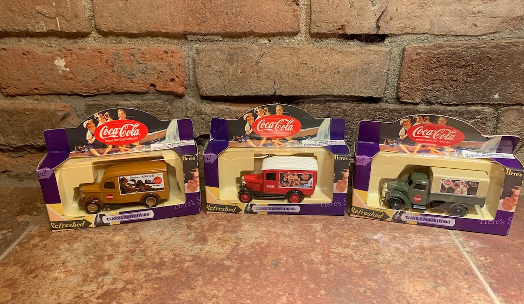 Vintage 1990s Set of Three Collectible Coca-cola Classic Advertising ...