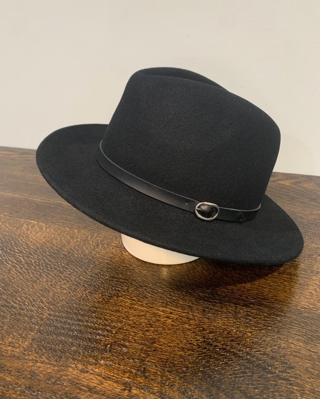 Early 2000s Stefeno Black Wool Felt Hat - Etsy