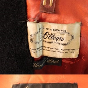 Vintage Mid-century Princeton's Ollegro Hand Tailored Brown Faux Fur ...