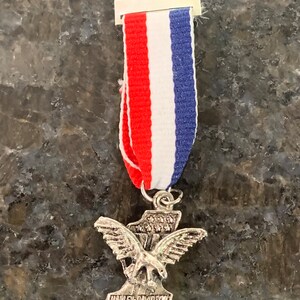 Rare Vintage 1970s-1980s Harley Davison #1 Patriotic Eagle Ribbon Pin ...