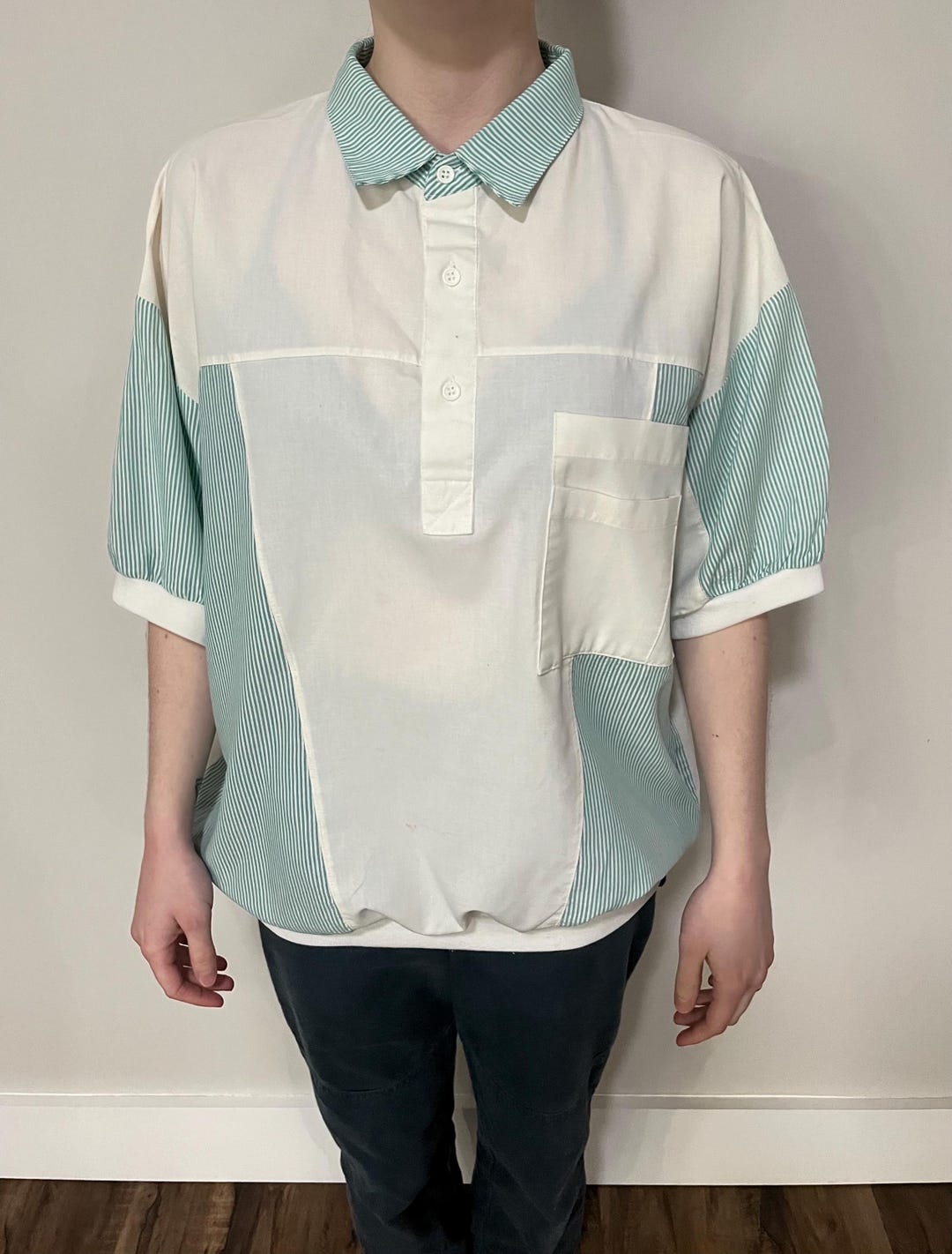 Vintage 1980s Palmland Blue and White Polo Shirt Men’s XL - Etsy