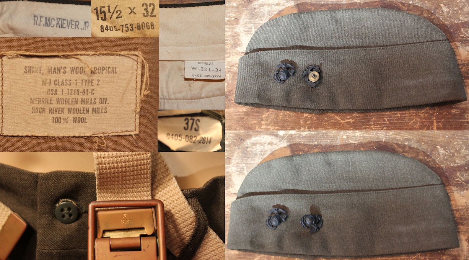 Vintage 1950s-1970s USMC US Marine Corps. Vietnam Veteran Uniform Wool ...