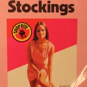 Vintage 1977 Dura Wizard Shoprite Sheer Seamless Stretch Nylon ...