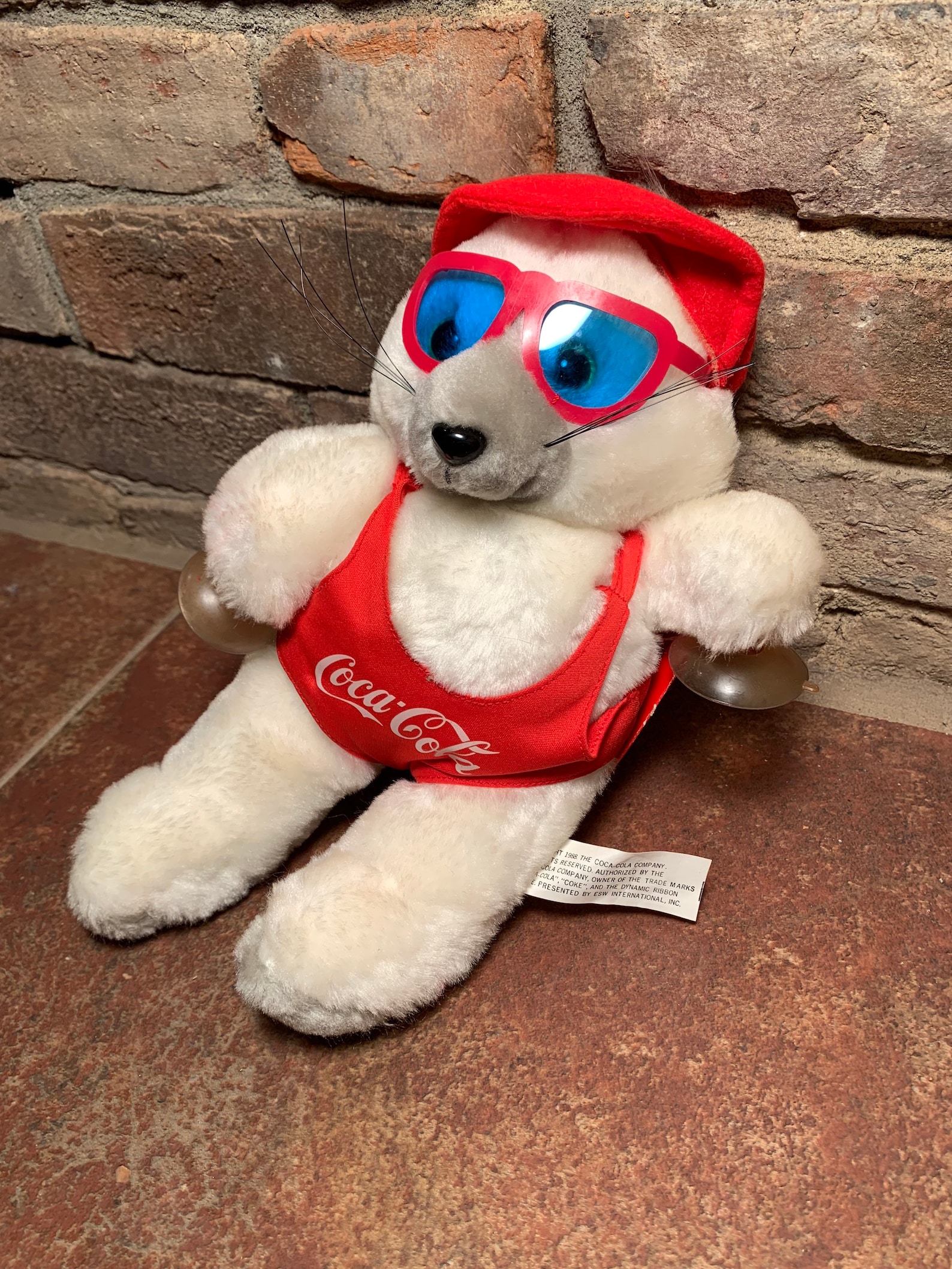 Vintage 1988 Coca-cola Critters Cat in Bathing Suit Suction | Etsy