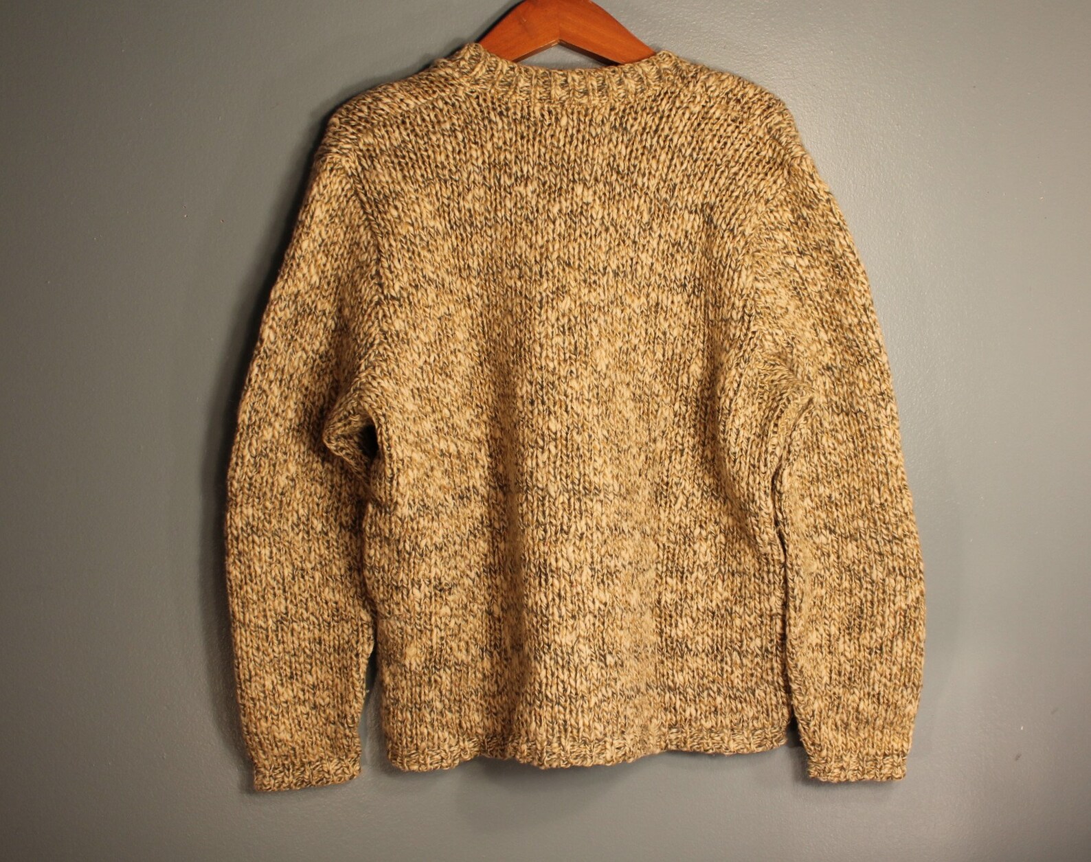 Vintage 1960s-1970s Kenwyn Earth Tone Wool Knit V-neck Sweater | Etsy