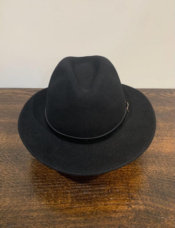 Early 2000s Stefeno Black Wool Felt Hat - Gem