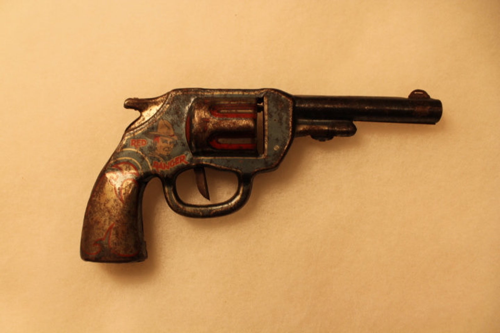 Vintage 1950's Red Ranger Toy Cap Gun by Wyandotte Toys | Etsy