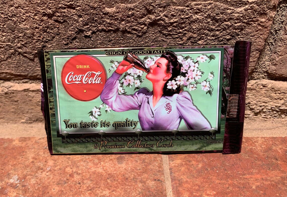 Vintage Assorted Coca-cola Premium Collectors Cards New in Packages ...