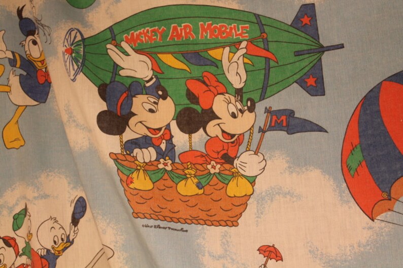 Vintage 1980s Disney Mickey and Minnie Mouse Air Mobile Blimp - Etsy