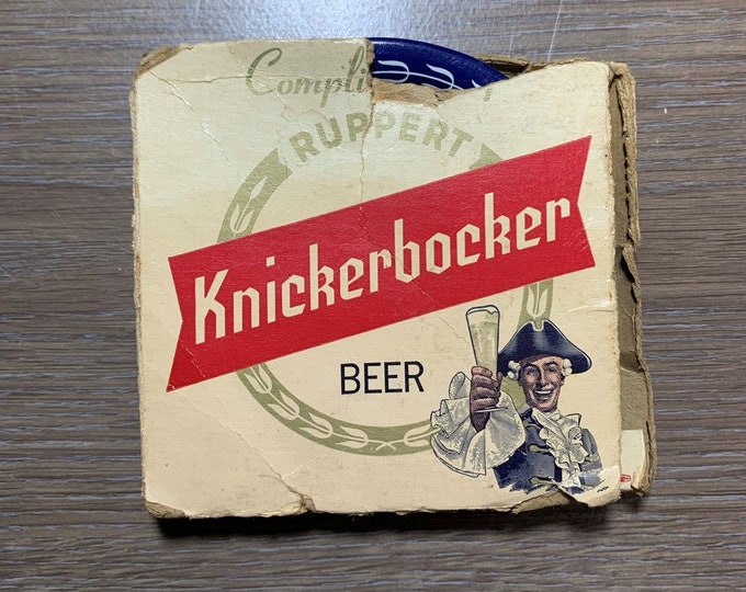 Vintage 1950s-1960s Set of Five Ruppert Knickerbocker Beer Tin Coasters ...