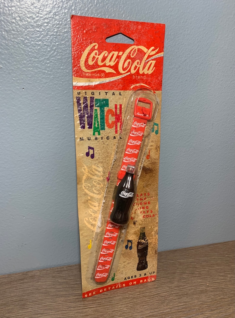 Vintage 1990s Collectible Coca-cola Digital Musical Watch New | Etsy