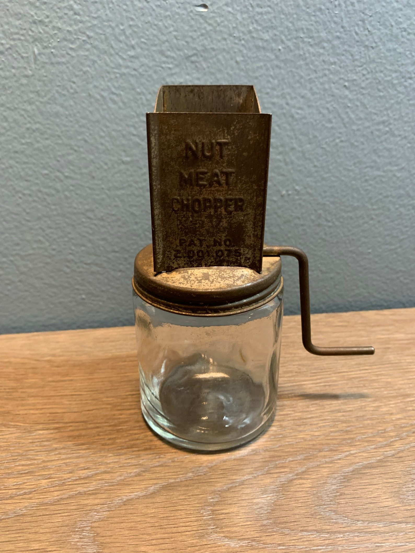 Vintage Mid-century Nut and Meat Chopper Jar Pat. No. 2 001 75 - Etsy
