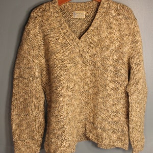 Vintage 1960s-1970s Kenwyn Earth Tone Wool Knit V-neck Sweater - Etsy