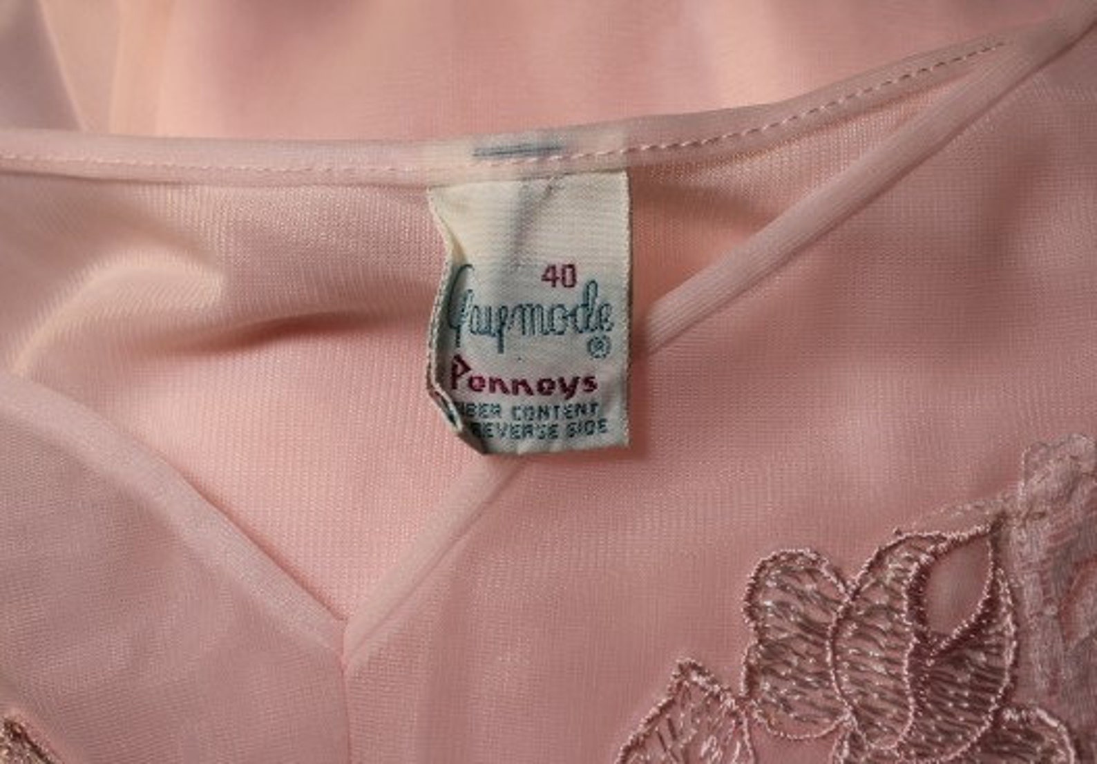 Vintage 1960s 1970s Gaymode Penneys Light Pink Sheer Nylon Etsy