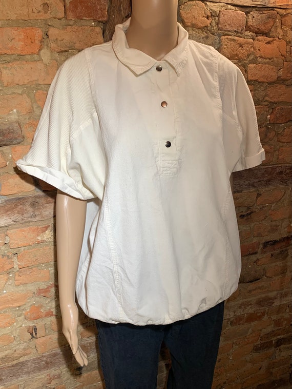 Vintage 1970s-1980s LA Clothing Company Oversized Whi… - Gem