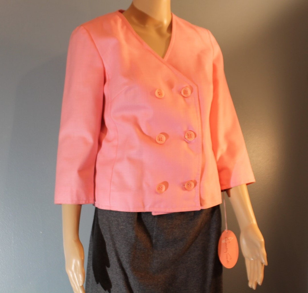 Vintage 1950s Courtney Set Women's Pink Blazer ILGWU Jacket Made in the ...