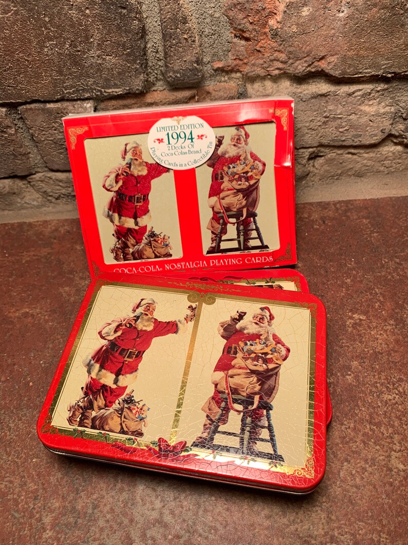Vintage Limited Edition 1994 Coca-cola Nostalgia Playing Cards in ...