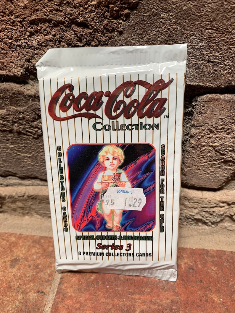 Vintage Assorted Coca-cola Premium Collectors Cards New in Packages ...