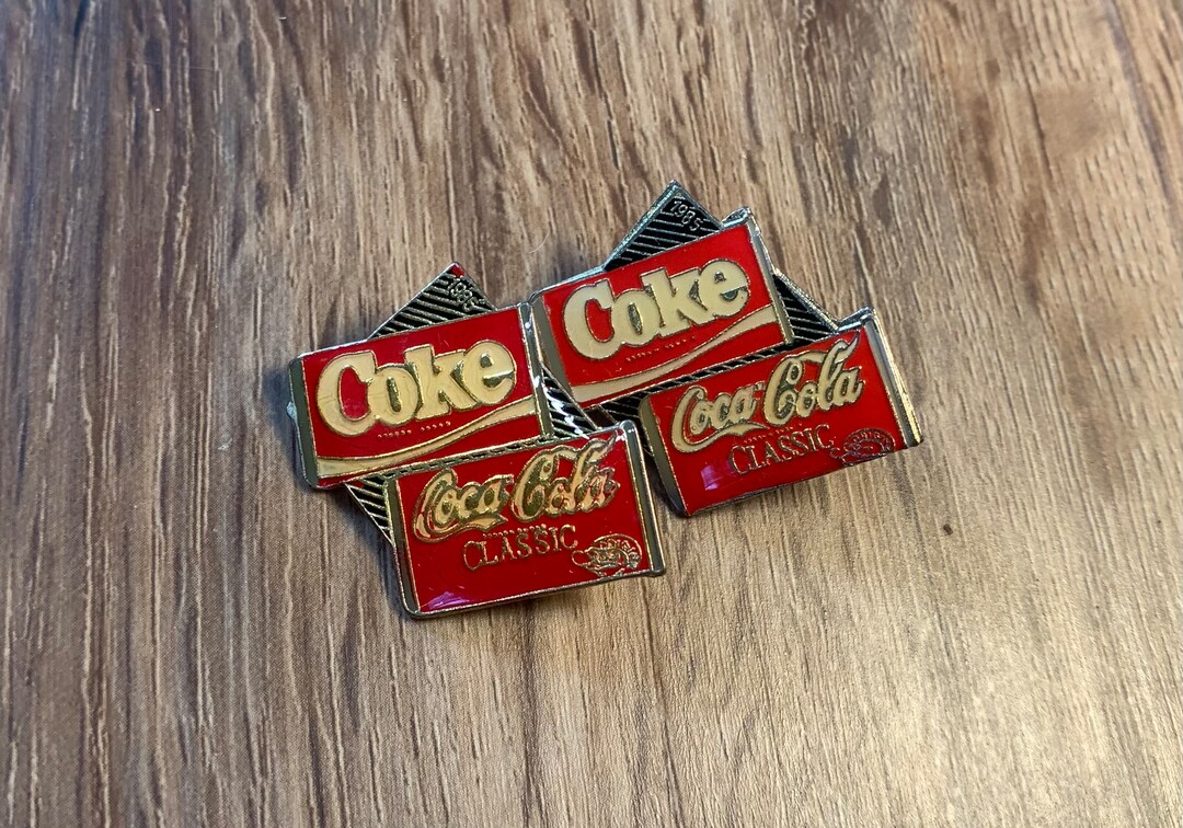 Vintage 1985 Coca-cola Cans Metal Enamel Pin - Etsy