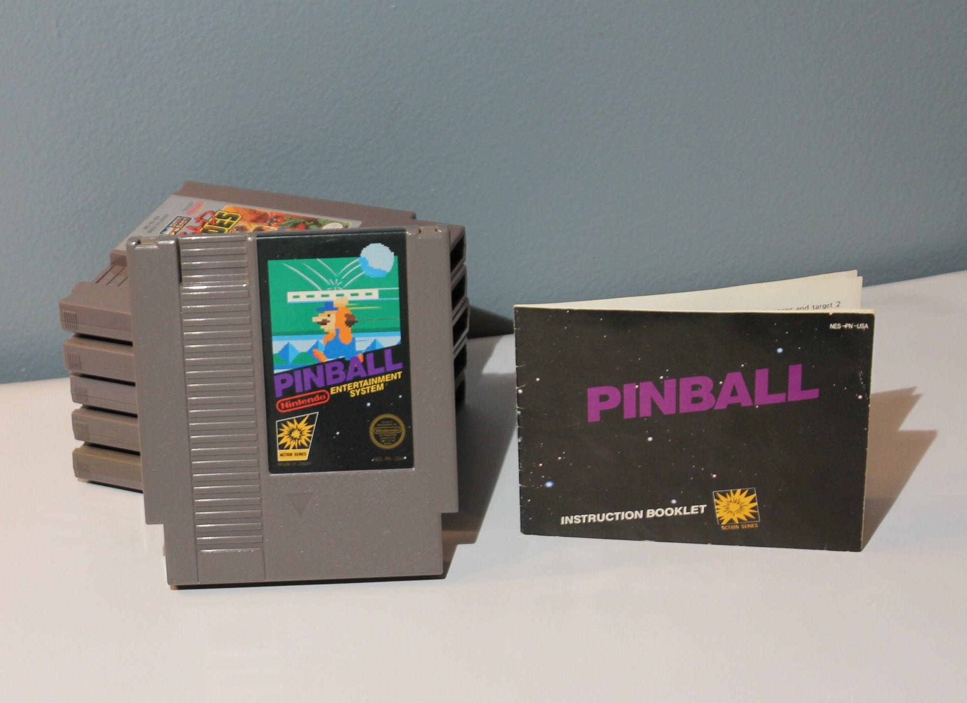 Vintage 1985 Nintendo NES Action Series Pinball Video Game | Etsy