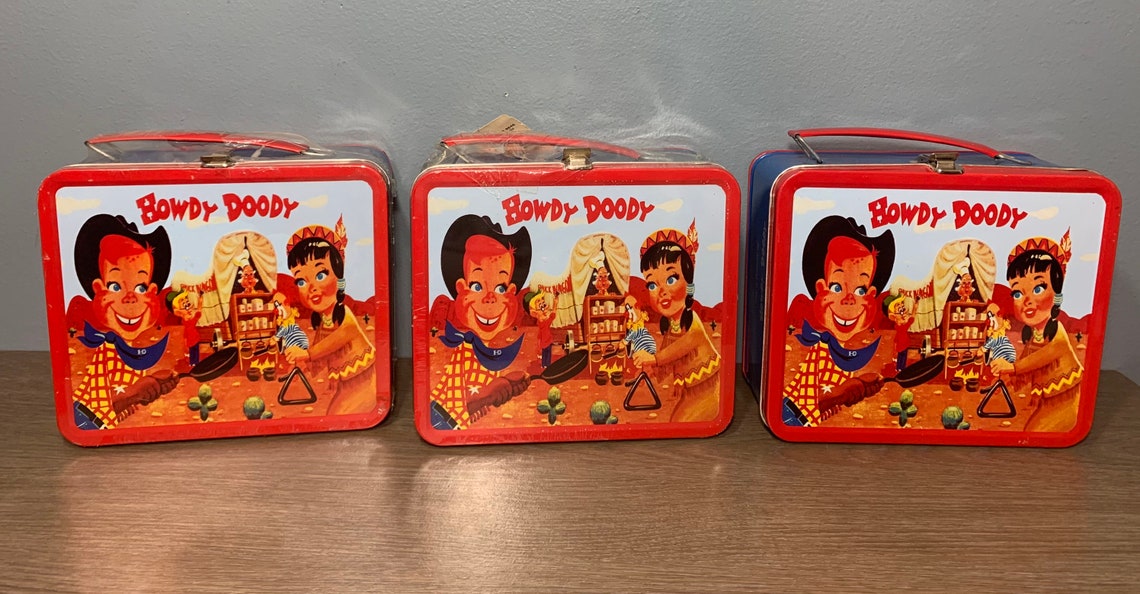 Vintage Howdy Doody Collectible Metal Lunch Box - Etsy