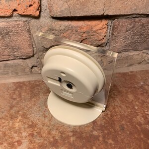 Vintage 1980s Picco Quartz Clear and White Tabletop Analog Alarm Clock ...