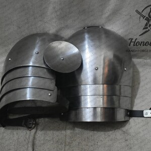 Steel Pauldron Shoulder Armor Medieval Combat SCA Buhurt - Etsy