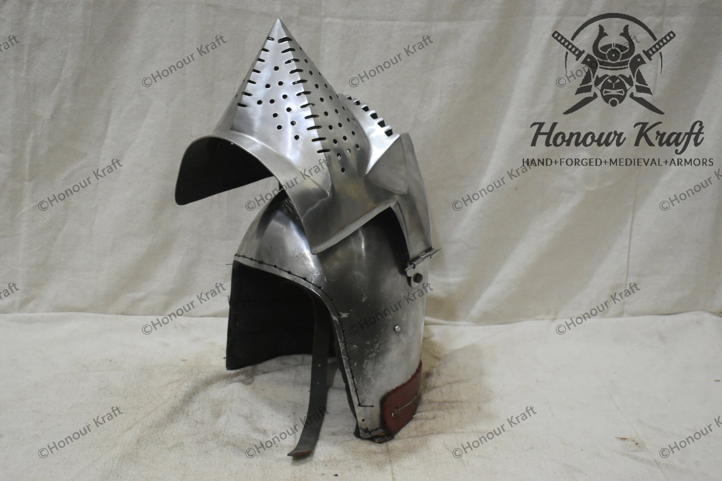 Medieval Houndskull Pigface 12th Century Steel Head Protection | Etsy