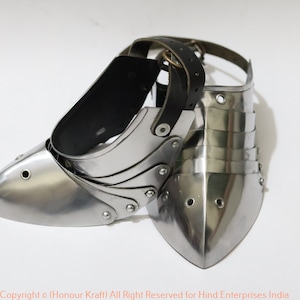 Steel Sabaton Pair Armour for Buhurt SCA Reenactment Medieval ...