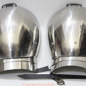 Medieval Steel Pauldron Mobility Plates Shoulder Armour for Buhurt Sca ...