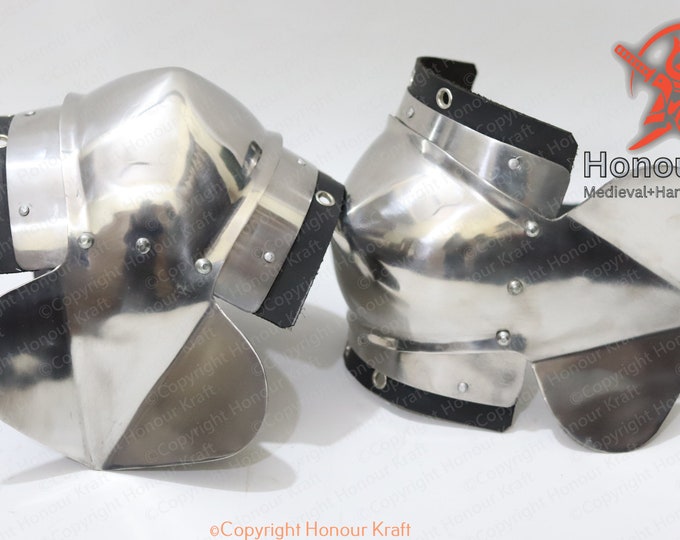 Elbow Cops Armor Medieval Steel Mobility Plates Elbow Cops Armour Pair ...