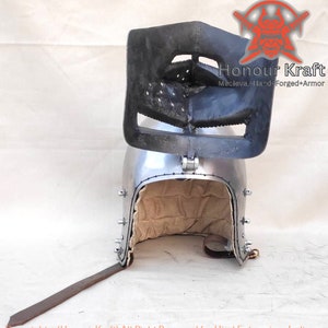 Medieval Beak Face Helmet Armour Steel Head Protection Armor SCA Combat ...