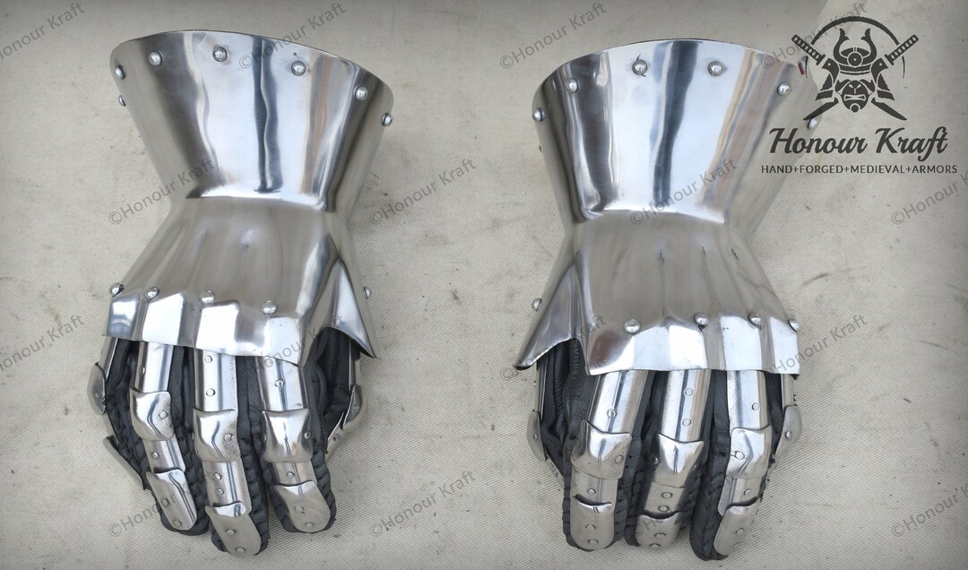 Hourglass Gantlets Armor Steel Glove Gauntlet Armour - Etsy