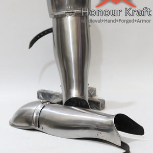 Custom-made Medieval Roman Leg Greaves Armor for SCA, Reenactment, HEMA ...