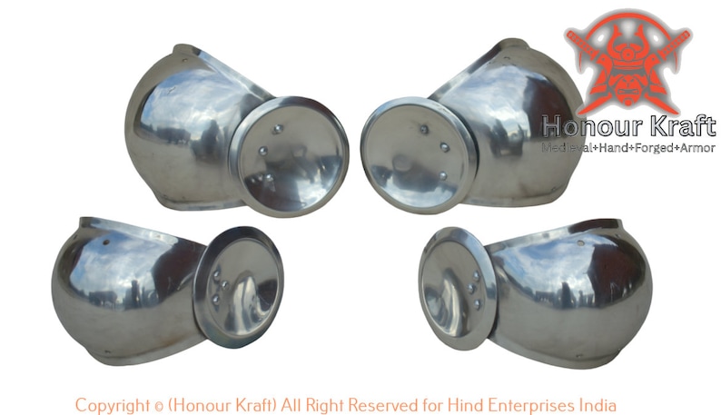 Steel Knee & Elbow Cops Set for Protection Armor for Sca/imcf/hmb/botn ...