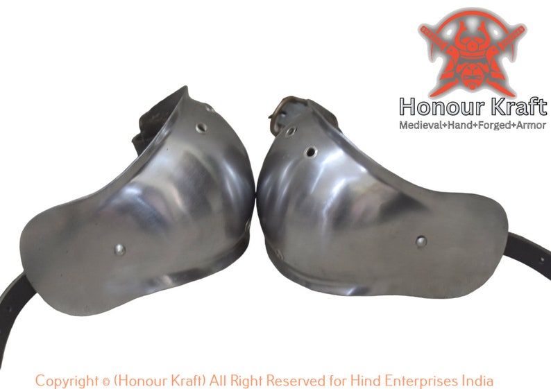 Steel Elbow Cops Armor: Medieval Combat LARP Armour - Etsy