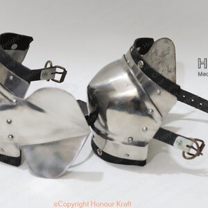 Elbow Cops Armor Medieval Steel Mobility Plates Elbow Cops Armour Pair ...
