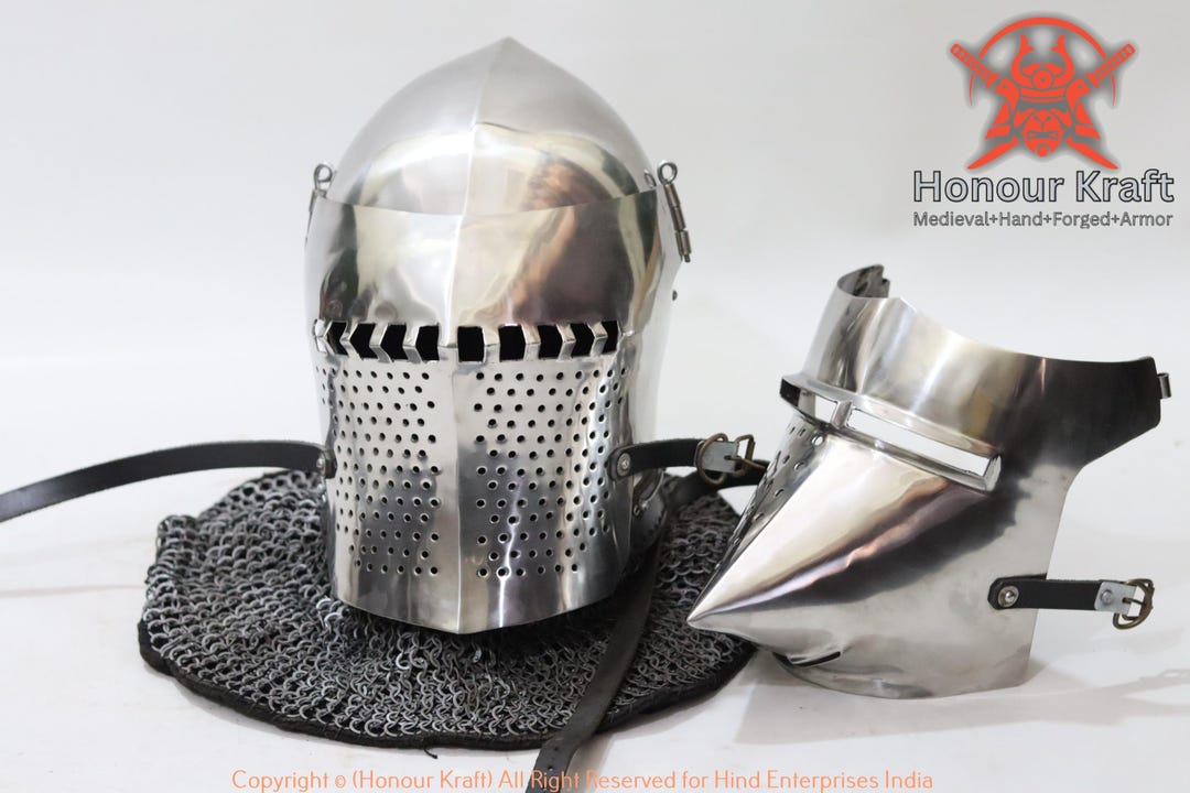 Versatile Buhurt Helmet Armor for HMB & Medieval MMA Combat With Dual ...