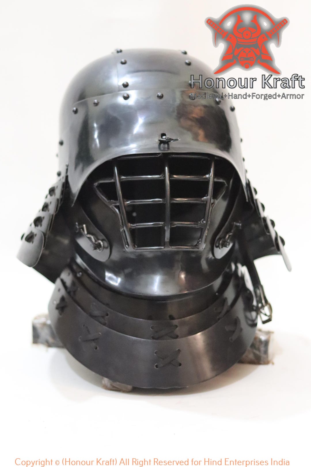 Samurai Zunari Helmet Armor for Buhurt Combat Blackened T-1 - Etsy