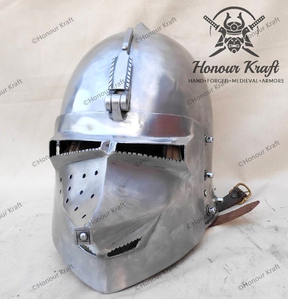 Medieval Beak Face Helmet Armour Steel Head Protection Armor - Etsy