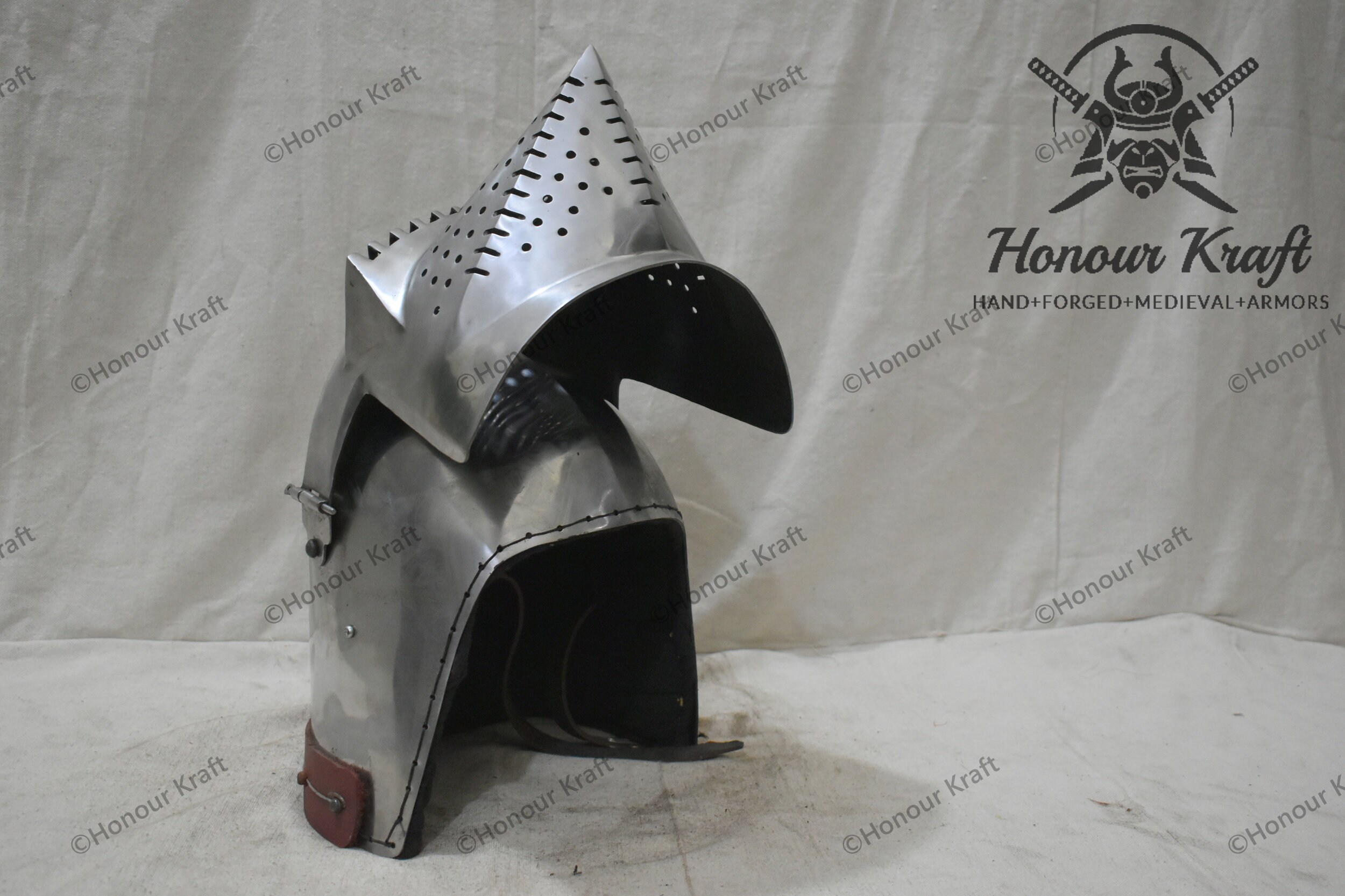 Medieval Houndskull Pigface 12th Century Steel Head Protection | Etsy