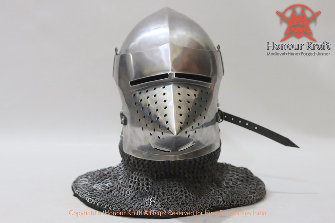 Houndskull Bascinet Helmet for Buhurt Combat T-2 - Etsy